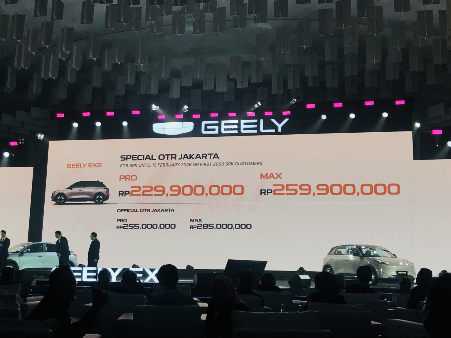 Geely Resmi Umumkan Harga dan Kebijakan Produk EX2